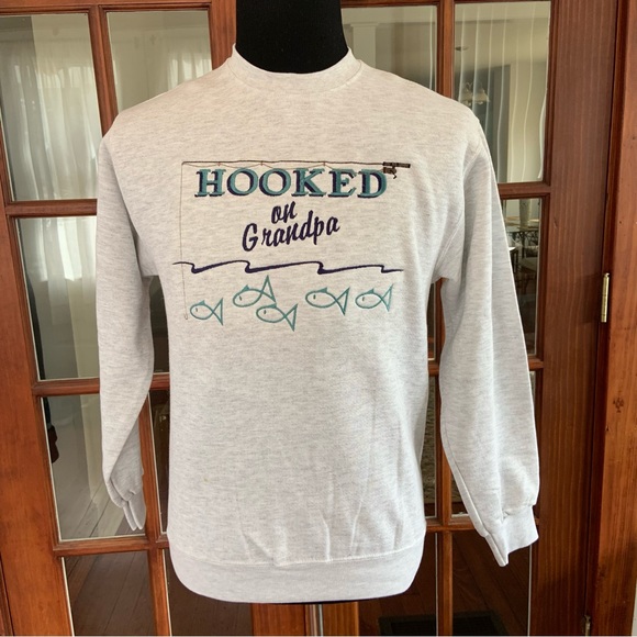 Lee | Shirts | Vintage 9s Lee Hooked On Grandpa Sweatshirt | Poshmark